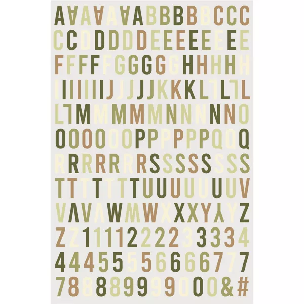 Stickers alphabet relief - Recette De Famille - HA-PI Little Fox