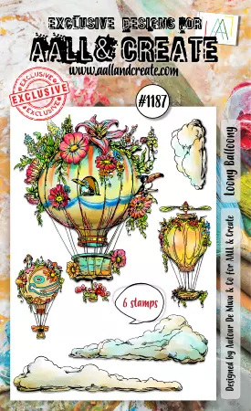 AALL&CREATE-Tampon - A6 - #1187 - Loony Balloony-Tampon